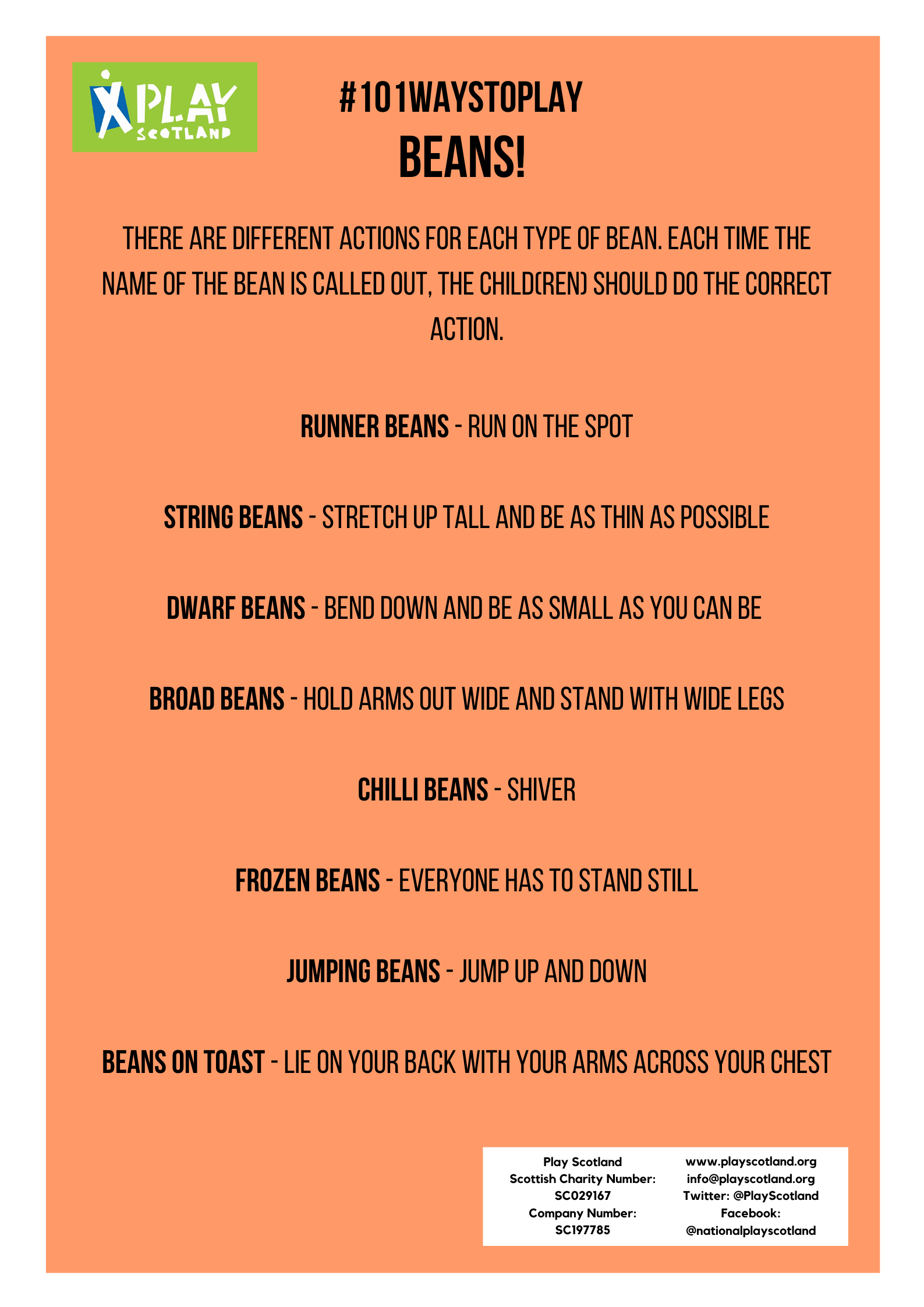 Beans! - Play Scotland