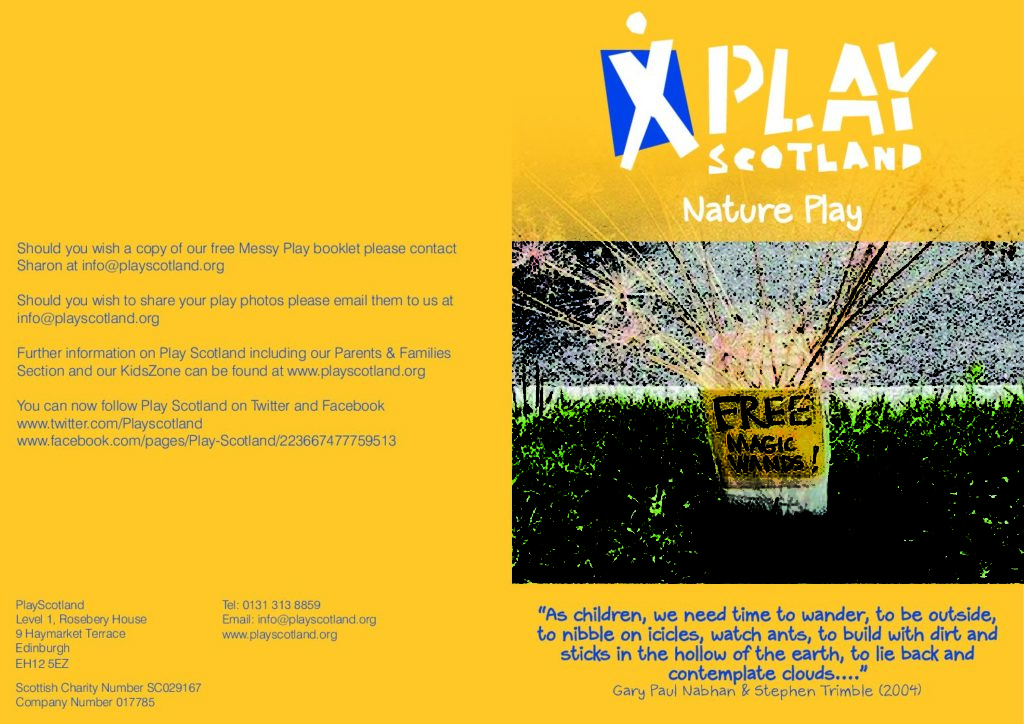 Nature Play Leaflet - Play Scotland